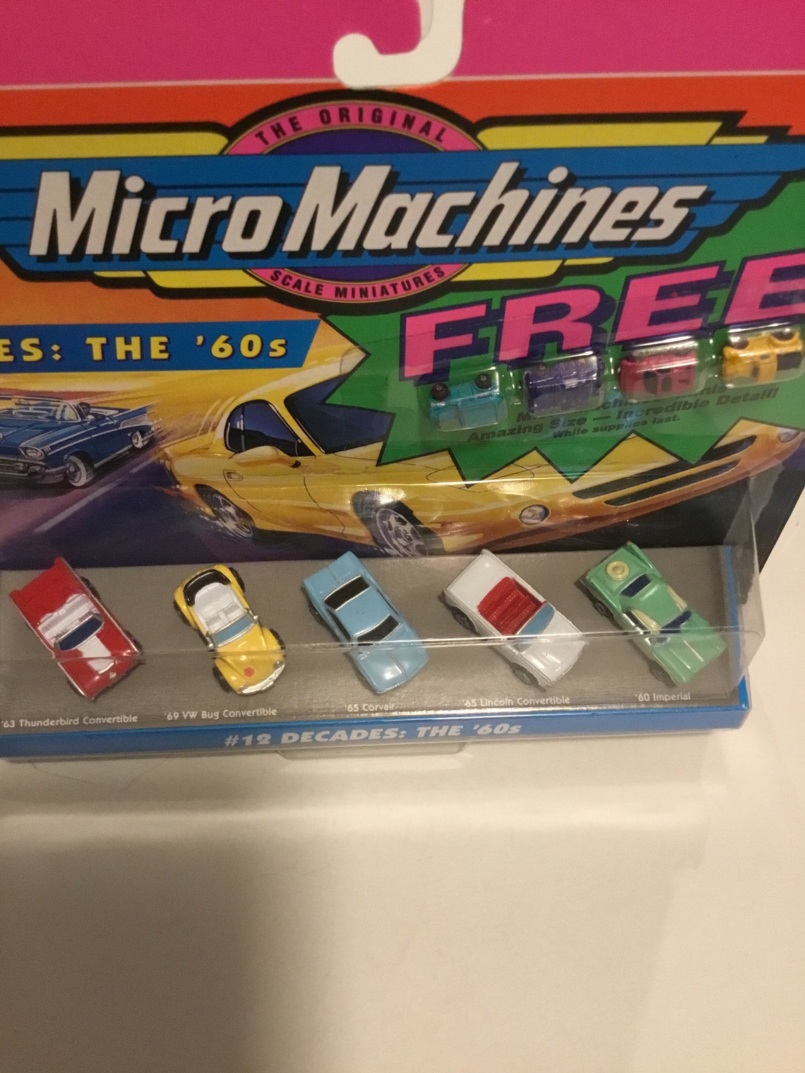 Decades 12 The 60s Micro Machines 1995 Free Four Minis | Etsy