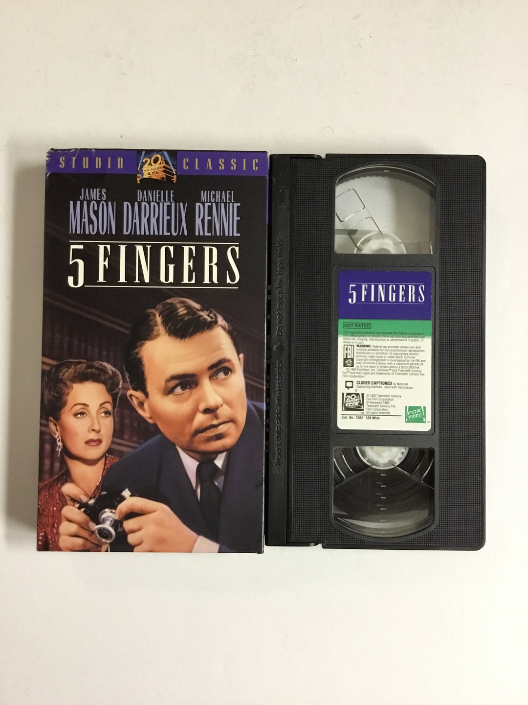 5 Fingers, 1952, B&W, James Mason, Danielle Darrieux, Michael Rennie ...