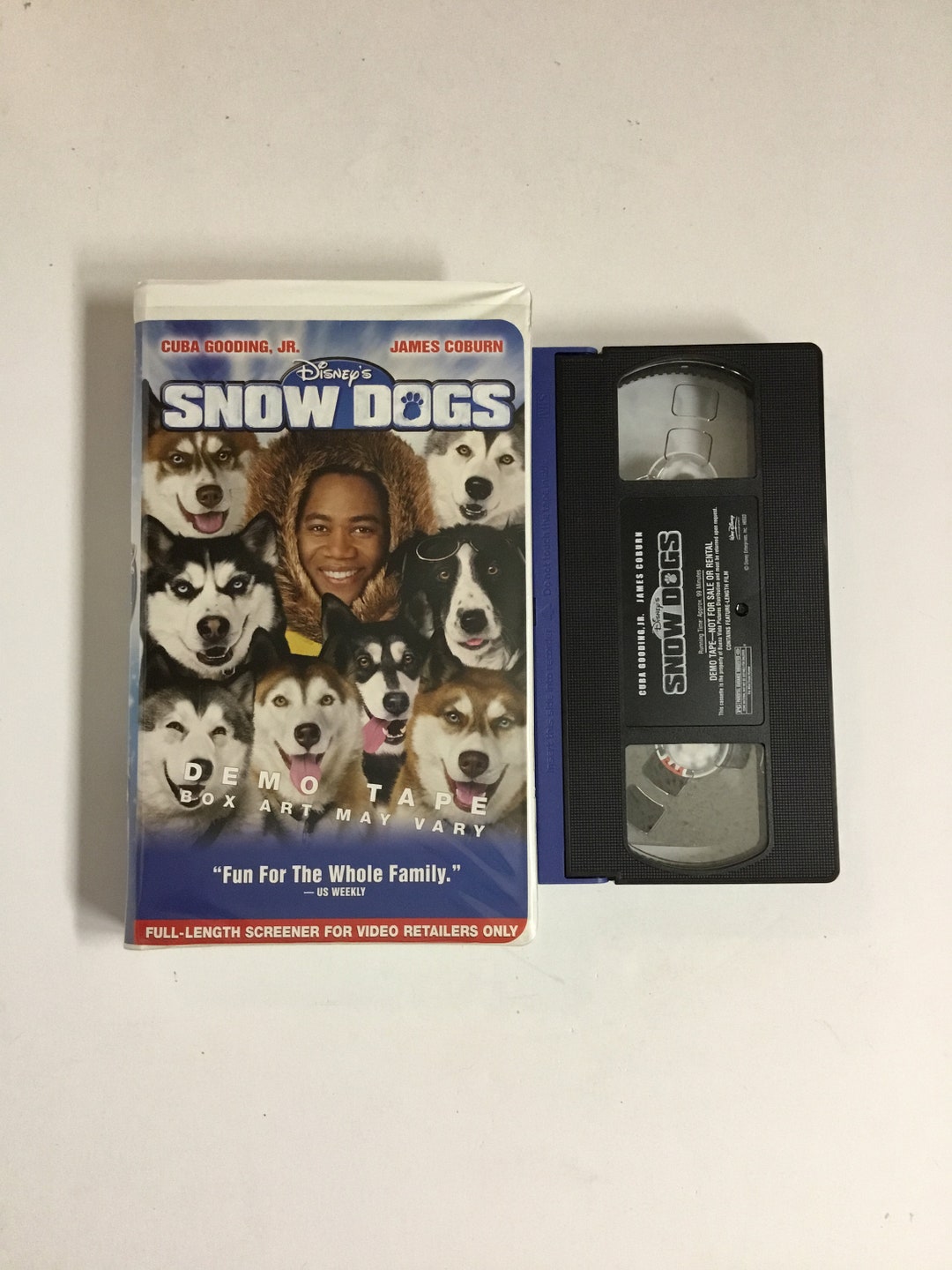 Demo, Snow Dogs, VHS, 2002, Cuba Gooding Jr, James Coburn- B - Etsy
