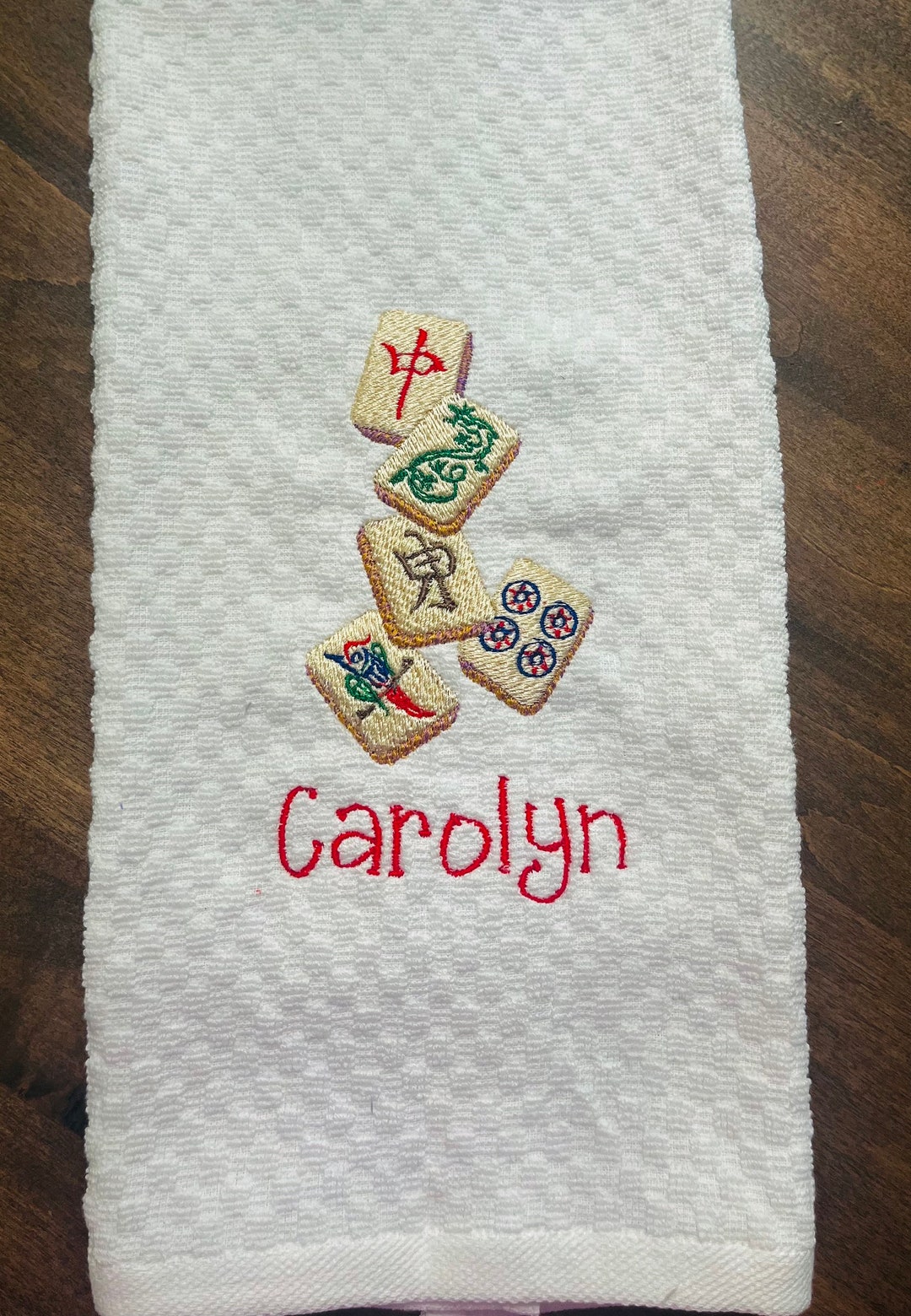 Mah Jongg Hand Towel, Mah Jong Kitchen Decor, Mahjong, Mahj, Mahjongg ...