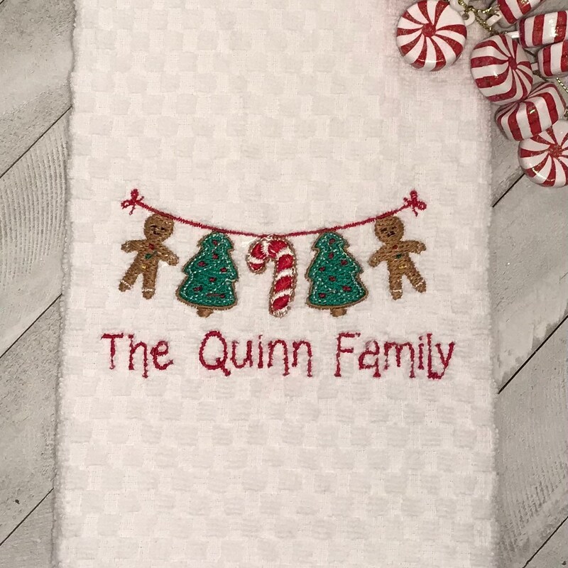 Gingerbread Kitchen Towel - Etsy