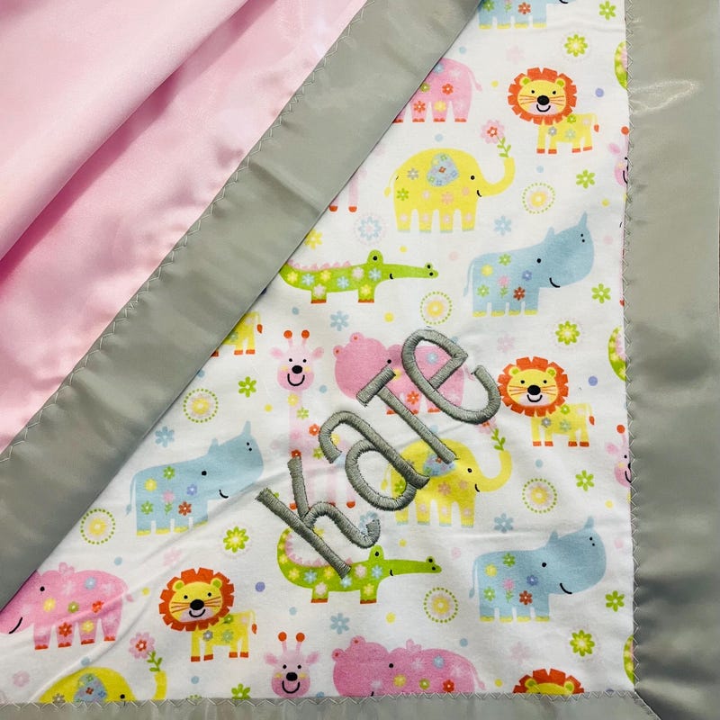 Ribbon Trim Baby Blanket - Etsy