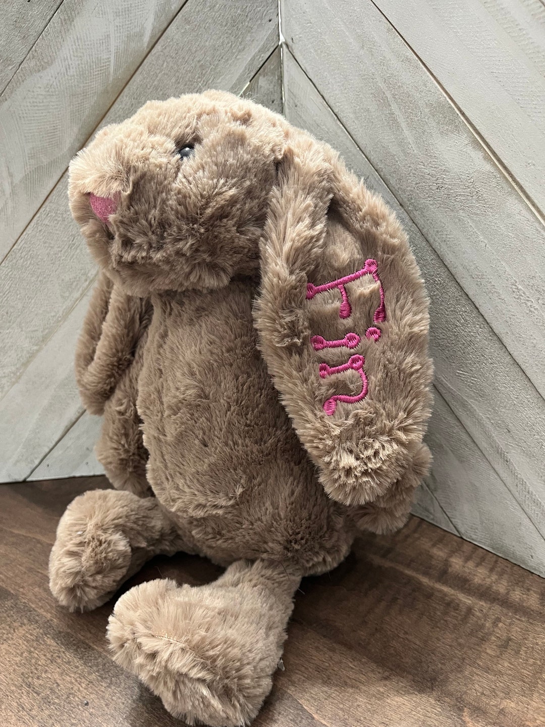 Personalized Bunny Rabbit Stuffed Animal Plush, Customize Your Name ...