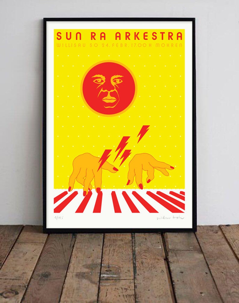Sun Ra Arkestra A1 Screen Print by Niklaus Troxler Hand signed | Etsy