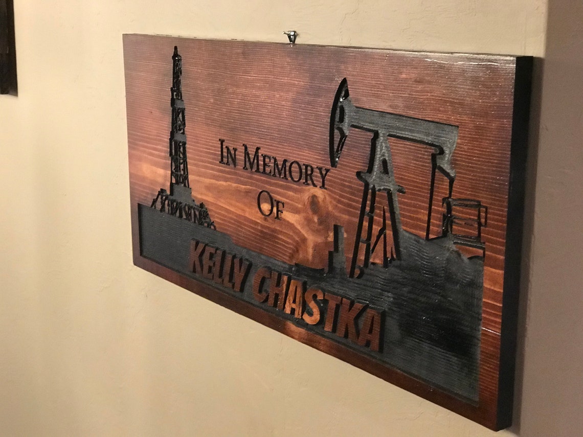 Oil Rig Personalized Sign the Rig and the Pump Jack | Etsy
