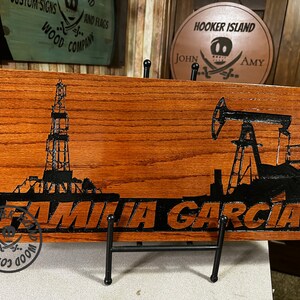 Oil Patch Personalized Sign - Oilfield Decor - the Rig and the Pump ...