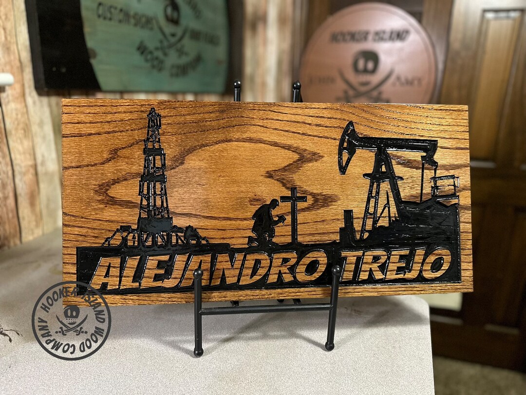 Oil Patch Personalized Sign - Oilfield Decor - the Rig and the Pump ...