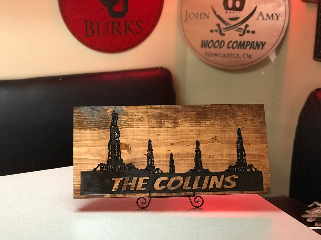 Oilfield Decor With Name, Personalized Drilling Rig Sign - Etsy