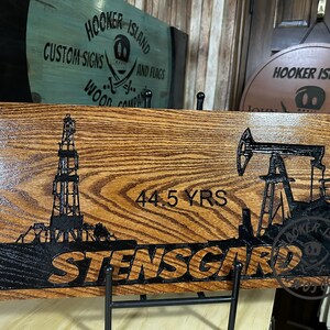 Oil Patch Personalized Sign - Oilfield Decor - the Rig and the Pump ...