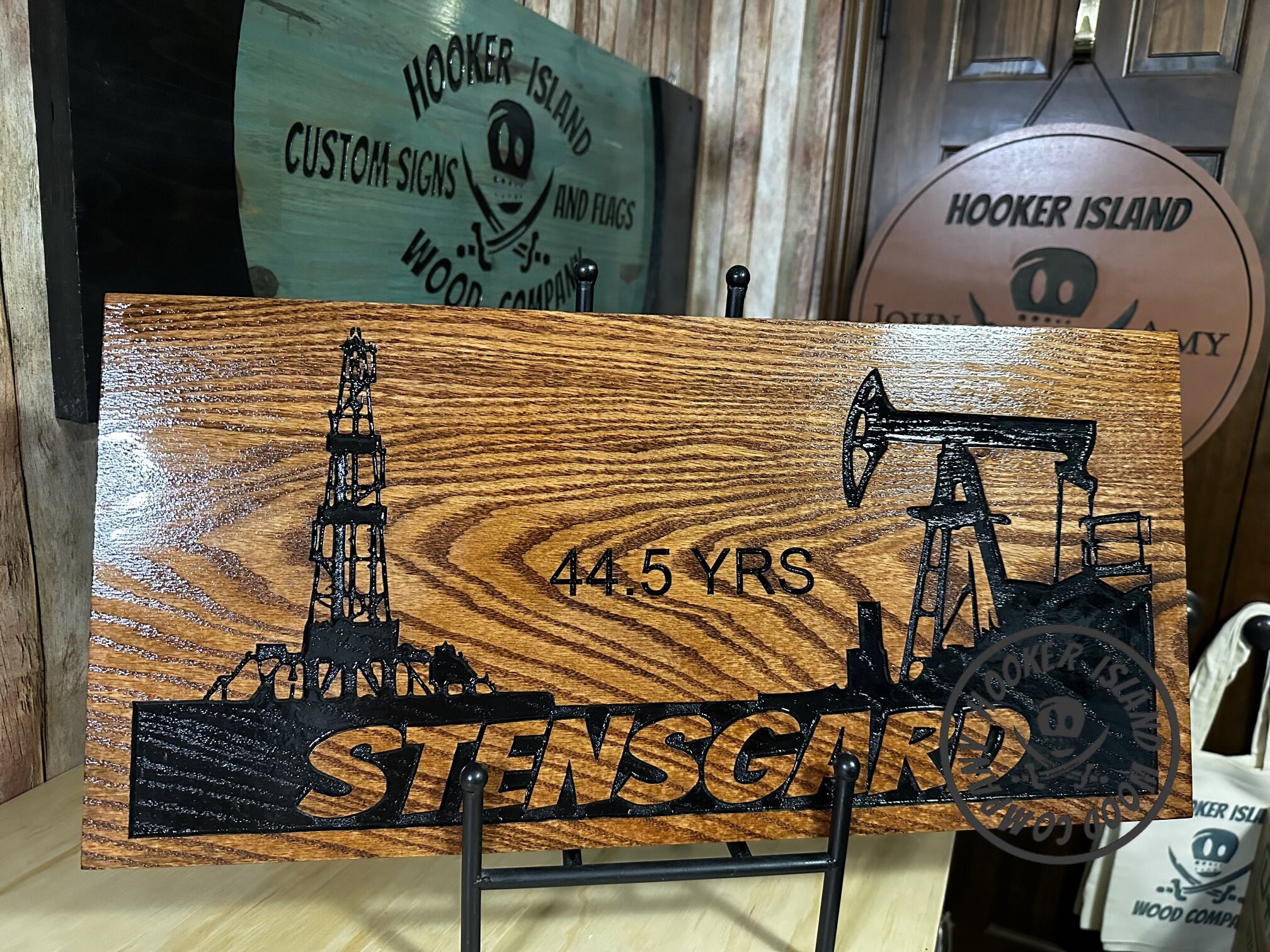 Oil Patch Personalized Sign - Oilfield Decor - the Rig and the Pump ...