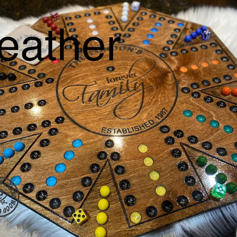 Wooden Board Dice Game - Etsy