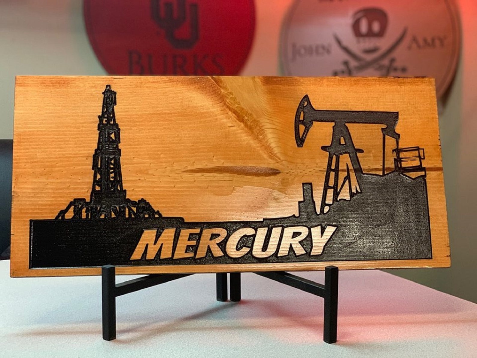 Oil Rig Personalized Sign the Rig and the Pump Jack | Etsy