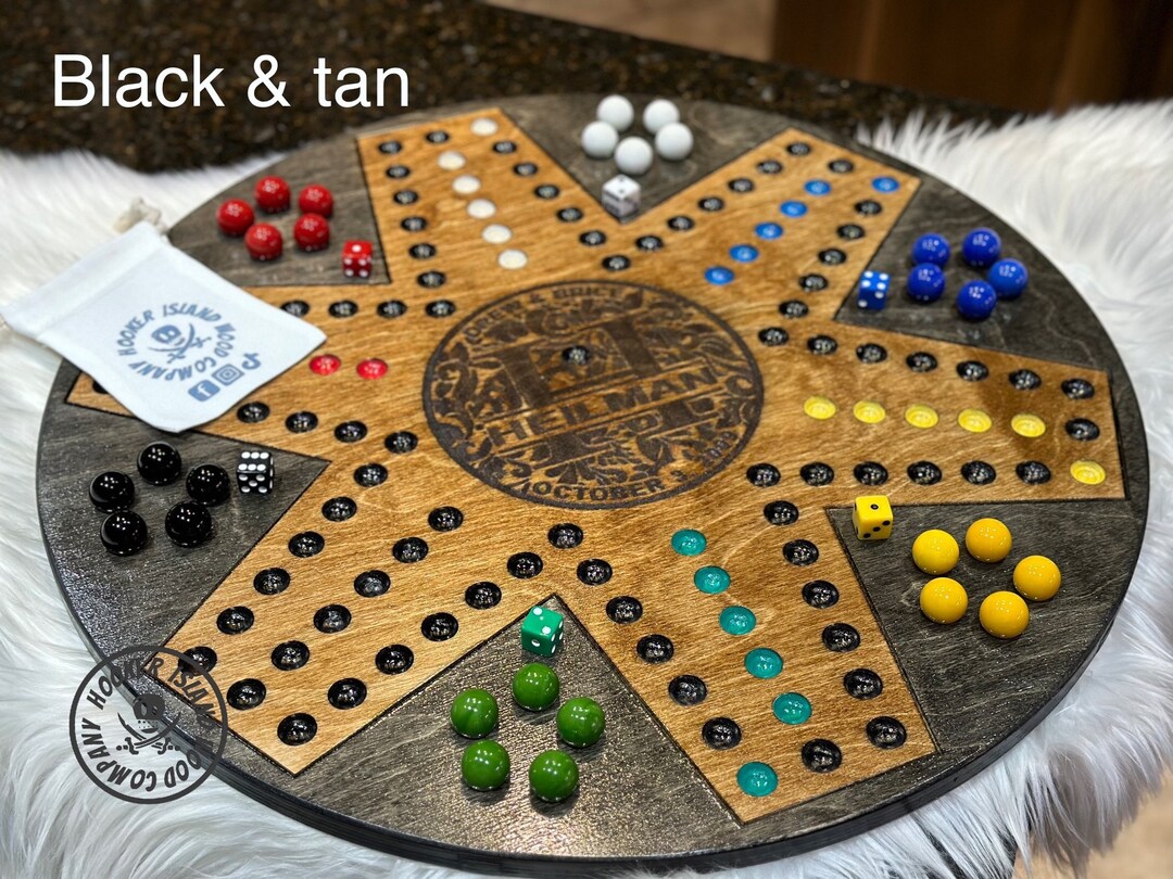 Deluxe Wooden Wahoo Board Game With Dice and Marbles, Free ...