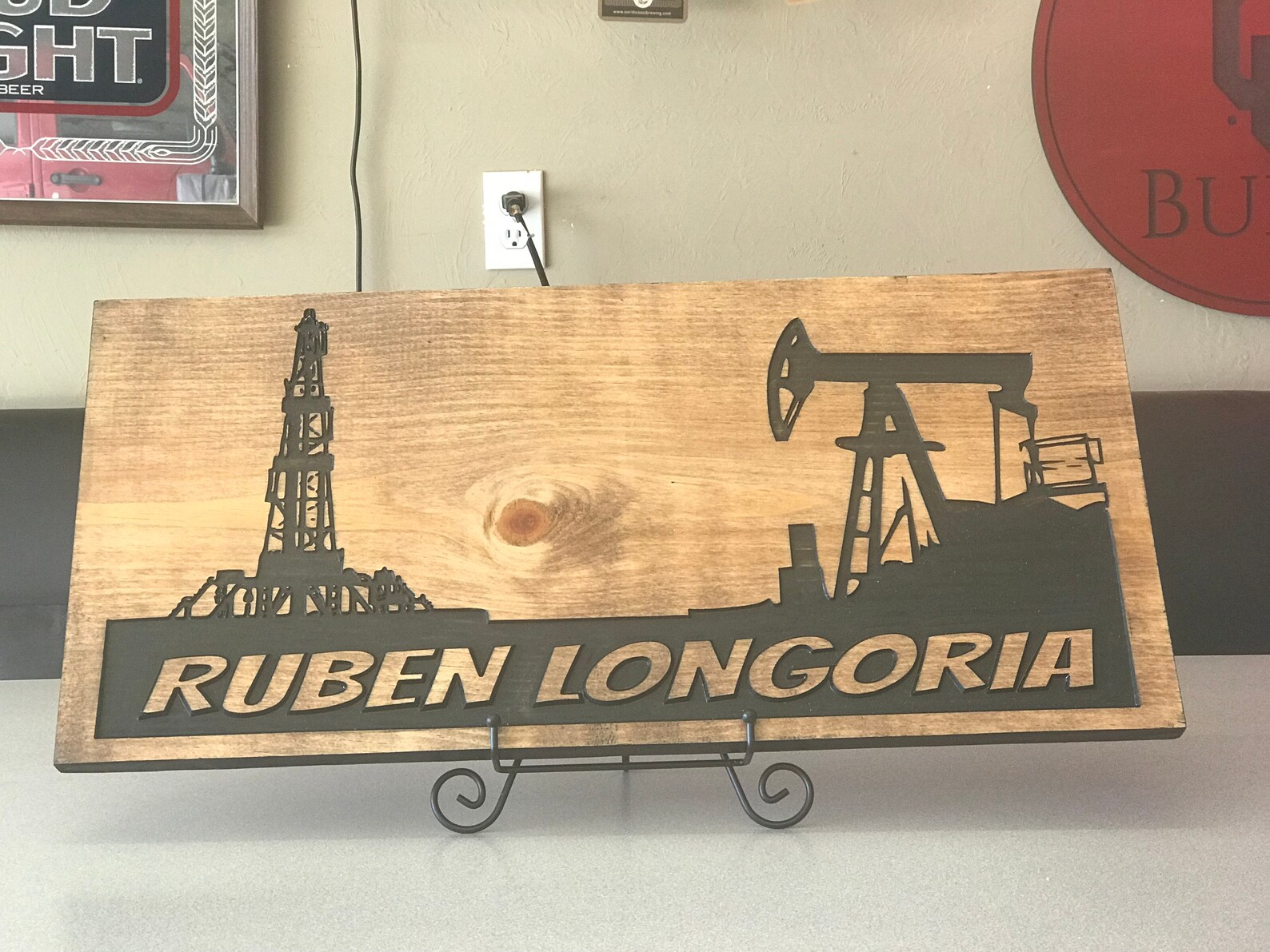 Oil Rig Personalized Sign the Rig and the Pump Jack | Etsy