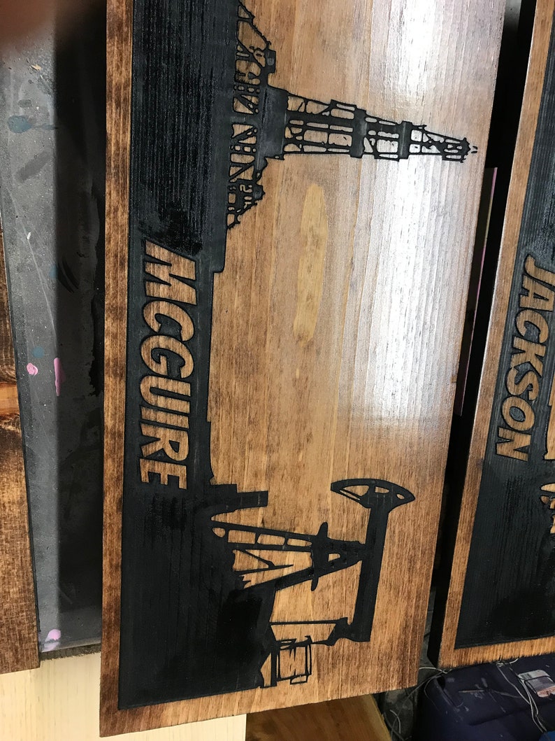 Oil Patch Personalized Sign Oilfield Decor the Rig and the - Etsy