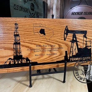 Oil Patch Personalized Sign - Oilfield Decor - the Rig and the Pump ...