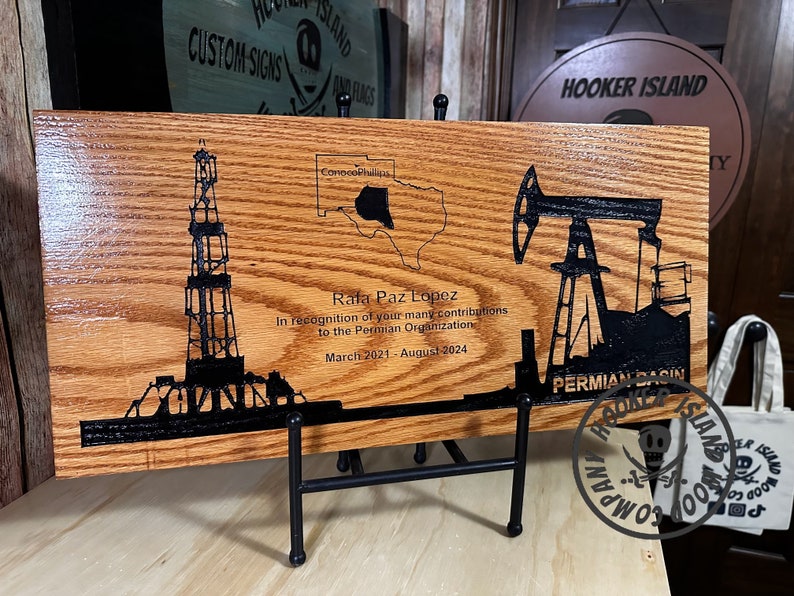 Oil Patch Personalized Sign - Oilfield Decor - the Rig and the Pump ...