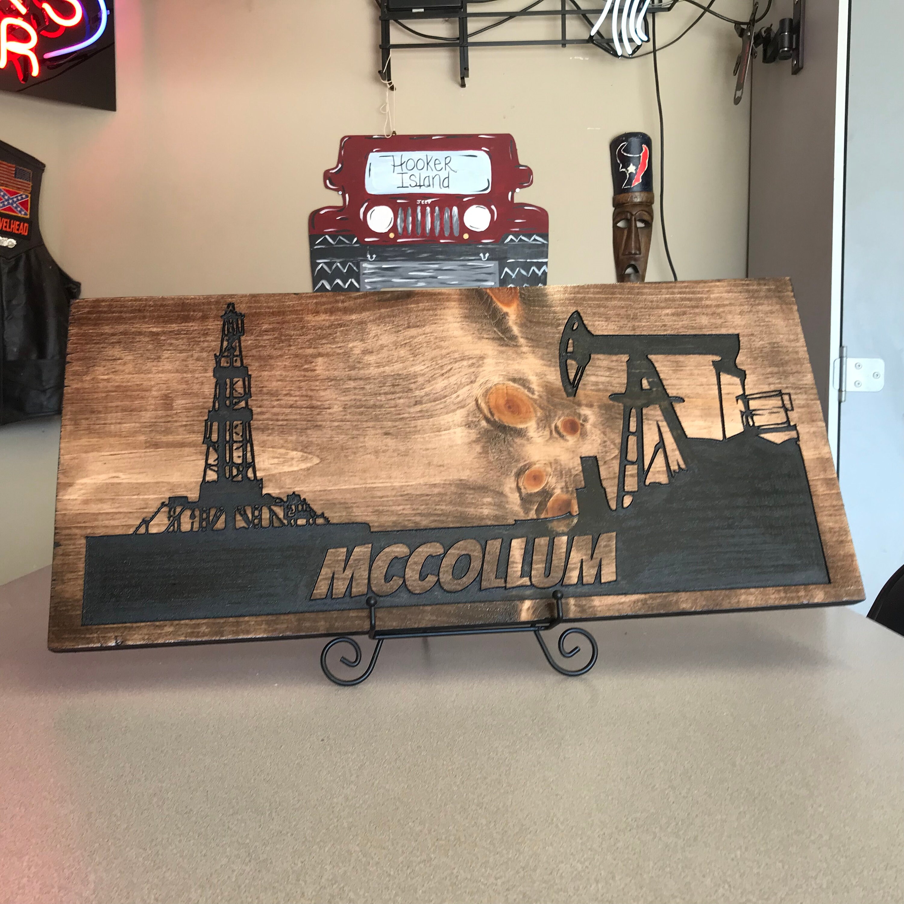 Oil Rig Personalized Sign the Rig and the Pump Jack | Etsy