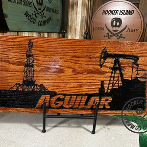 Oil Patch Personalized Sign - Oilfield Decor - the Rig and the Pump ...