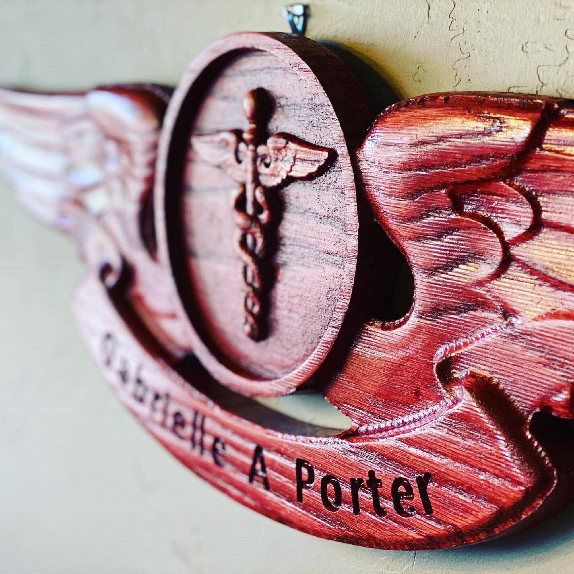 Nurse and Doctor Wings Personalized Wood Gift | Etsy