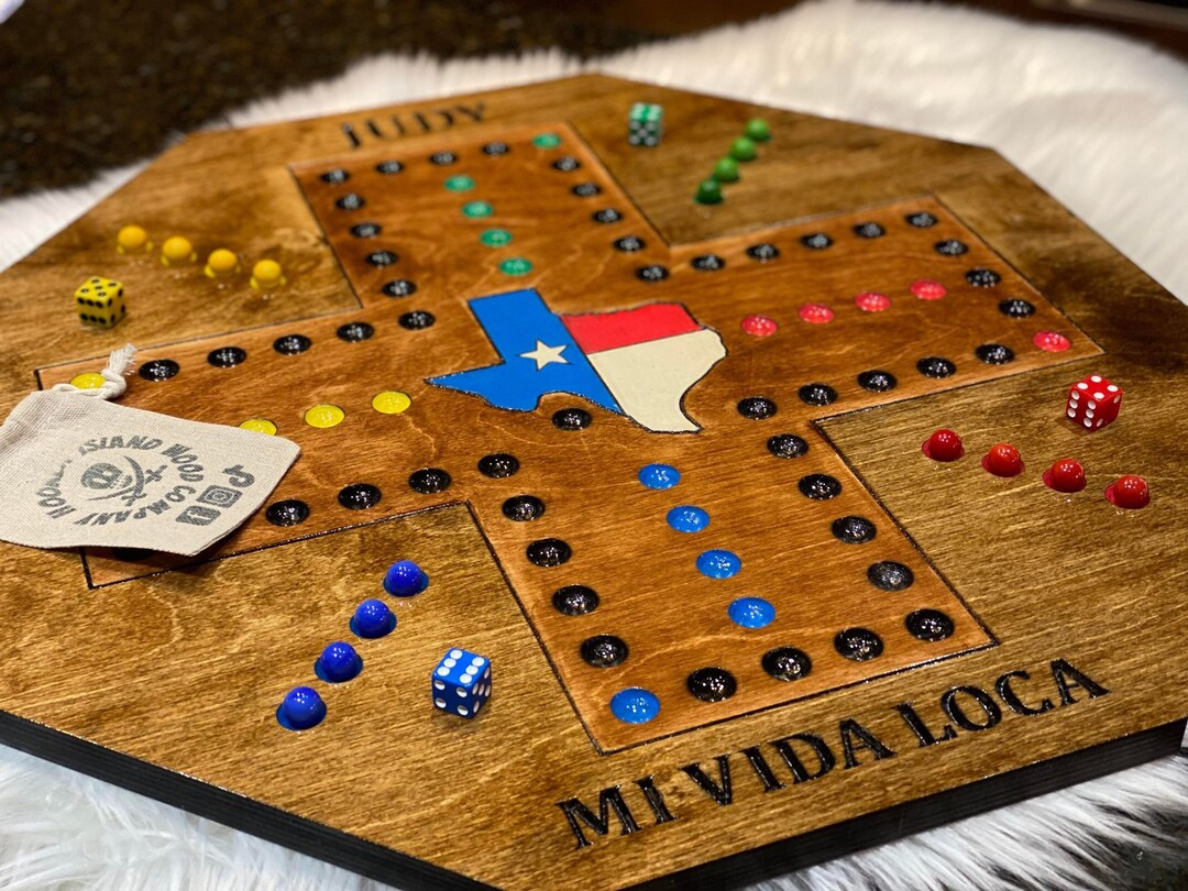 Personalized Texas Wahoo Board Game — Lone Star Edition With Dice ...