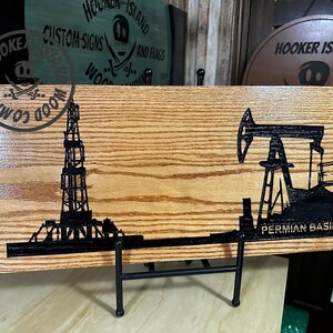 Oil Patch Personalized Sign - Oilfield Decor - the Rig and the Pump ...