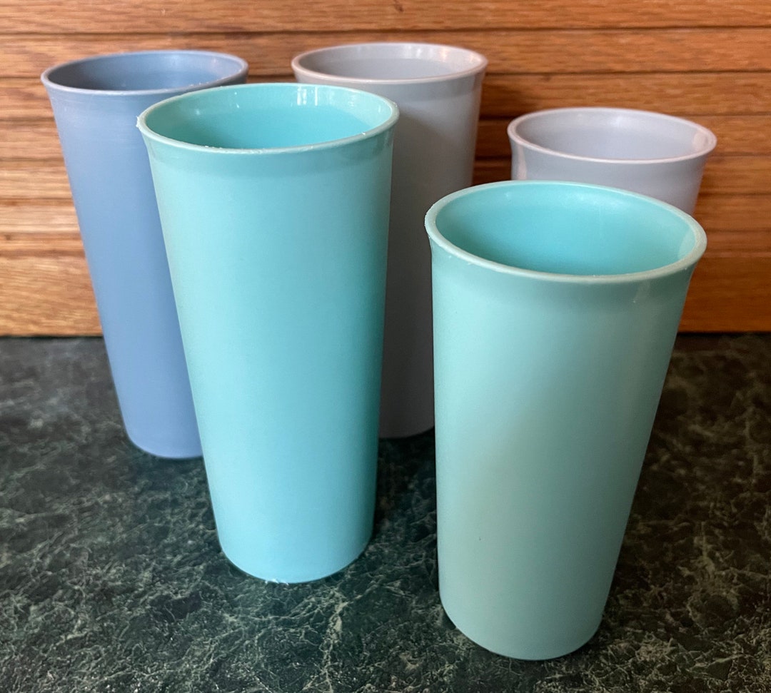Vintage Tupperware Tumblers Set of 5 - Etsy