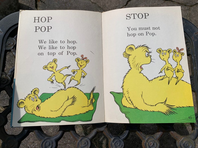 1963 Hop on Pop Dr. Seuss Book - Etsy