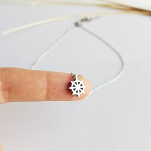 Nautical Ship Wheel Necklace, Sailor's Steering Wheel Ship Helm ...