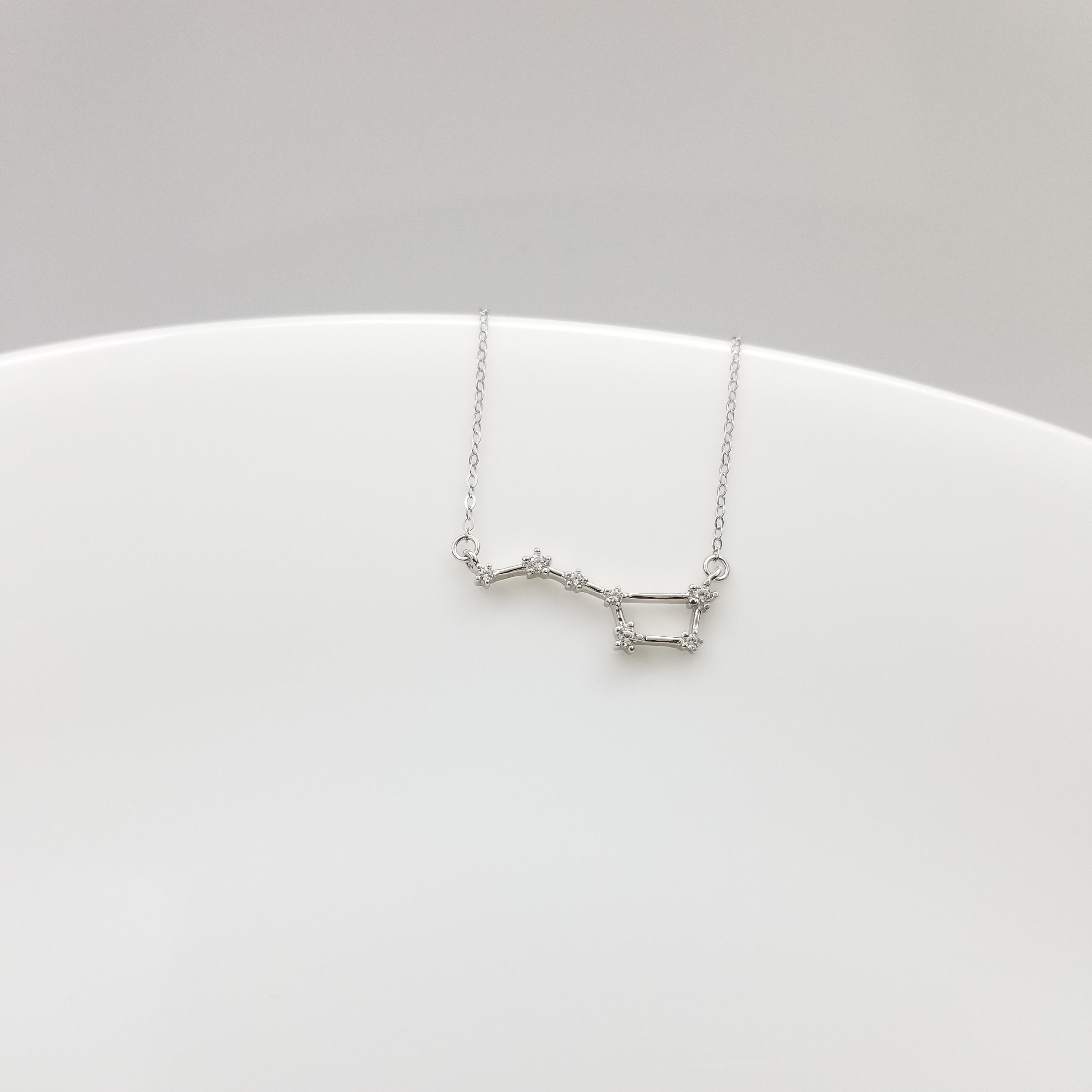 Big Dipper Little Dipper Necklace in Solid Sterling Silver | Etsy