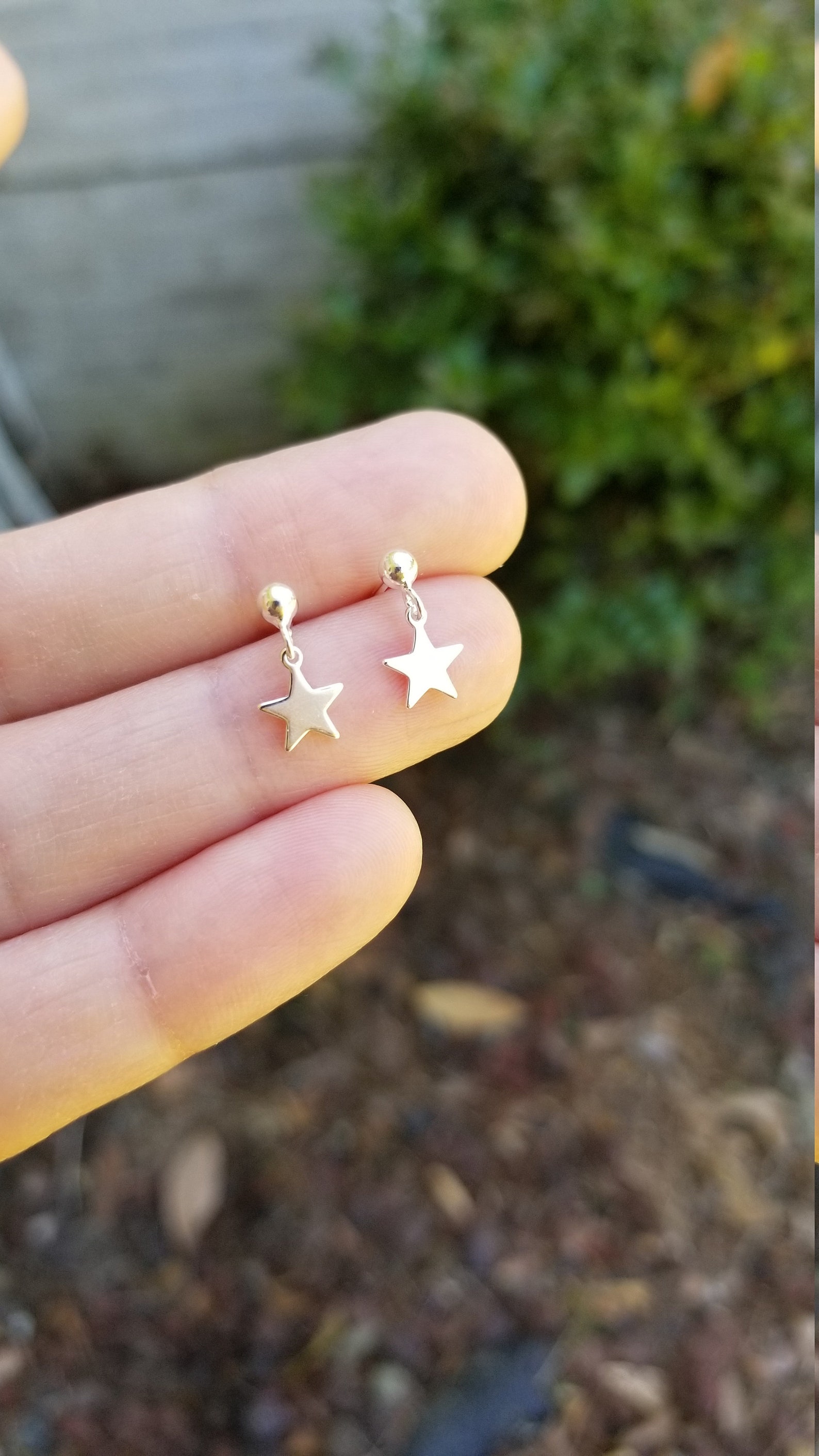 Solid Sterling Silver Star Earrings Tiny Star Earring Studs - Etsy