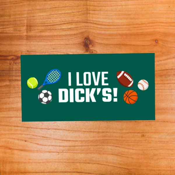 I Love Dick Sticker Etsy