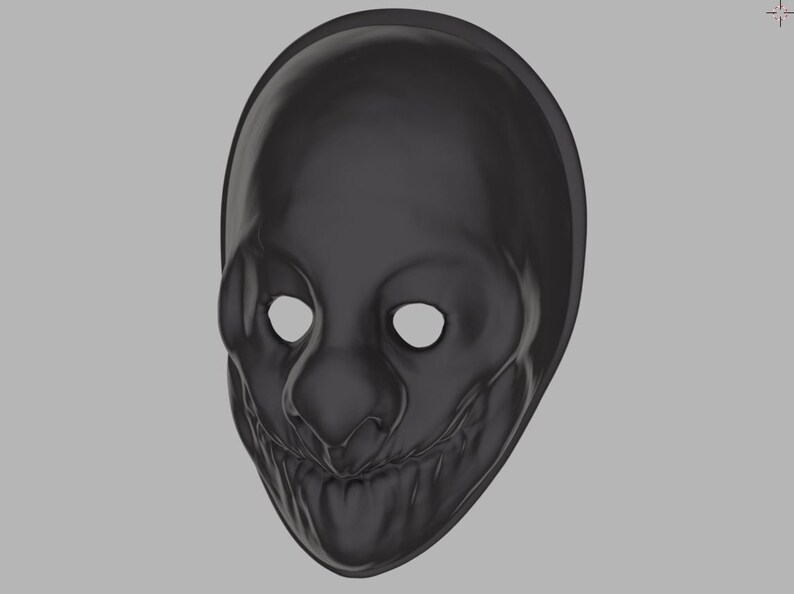 Wolf mask from PayDay 2 3D Model STL and OBJ File for 3D | Etsy
