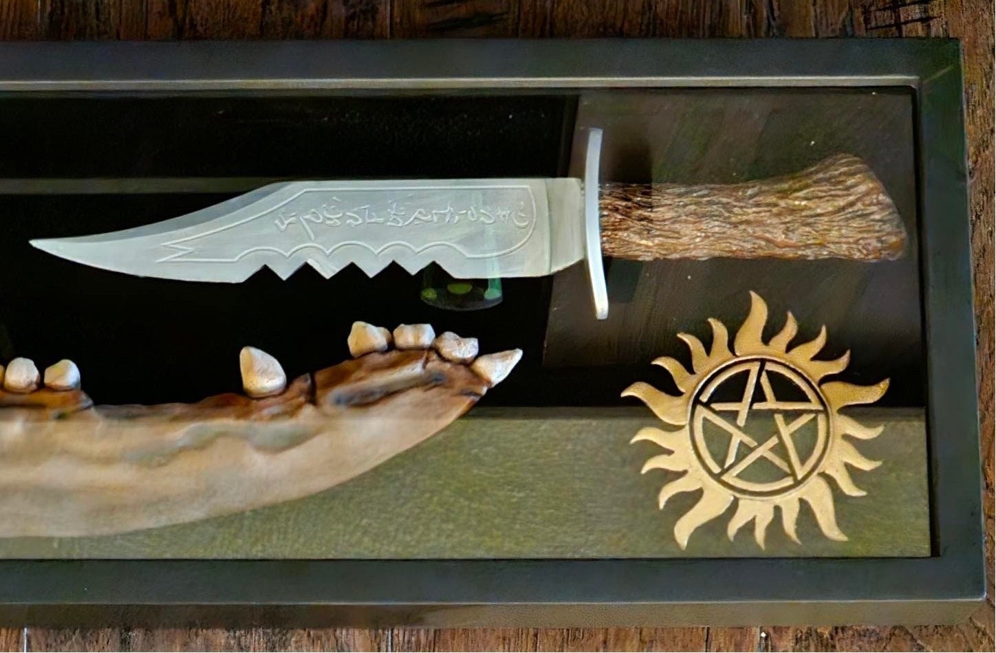 Supernatural Prop Shadow Box With First Blade - Etsy