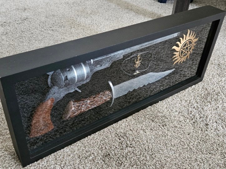 Supernatural Prop Shadow Box - Etsy Australia