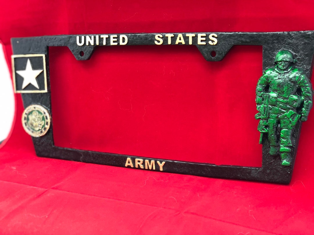 3D United States Army License Plate Frame - Etsy