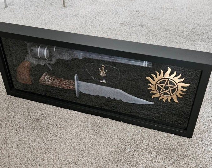 Supernatural Prop Shadow Box - Etsy Supernatural Prop Shadow Box - Etsy