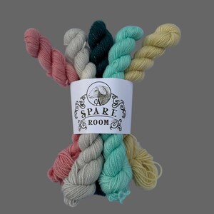 Mini Skein Yarn Bundle 5x20g Sock Set Hand Dyed Sparkle Merino - Etsy