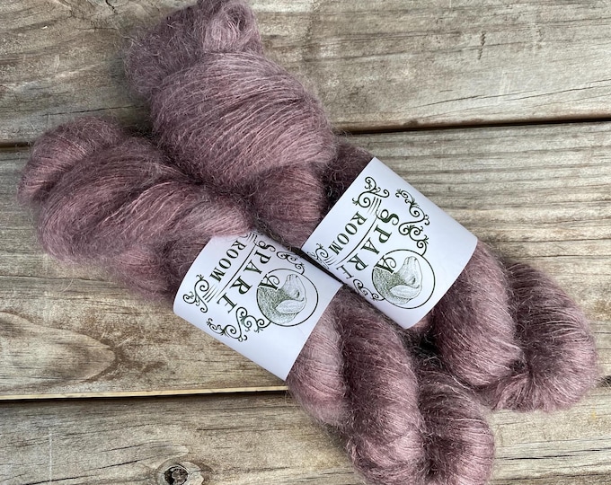 Moss Green Mohair Silk Yarn Set: Italian Lace Weight Knitting & Crochet ...