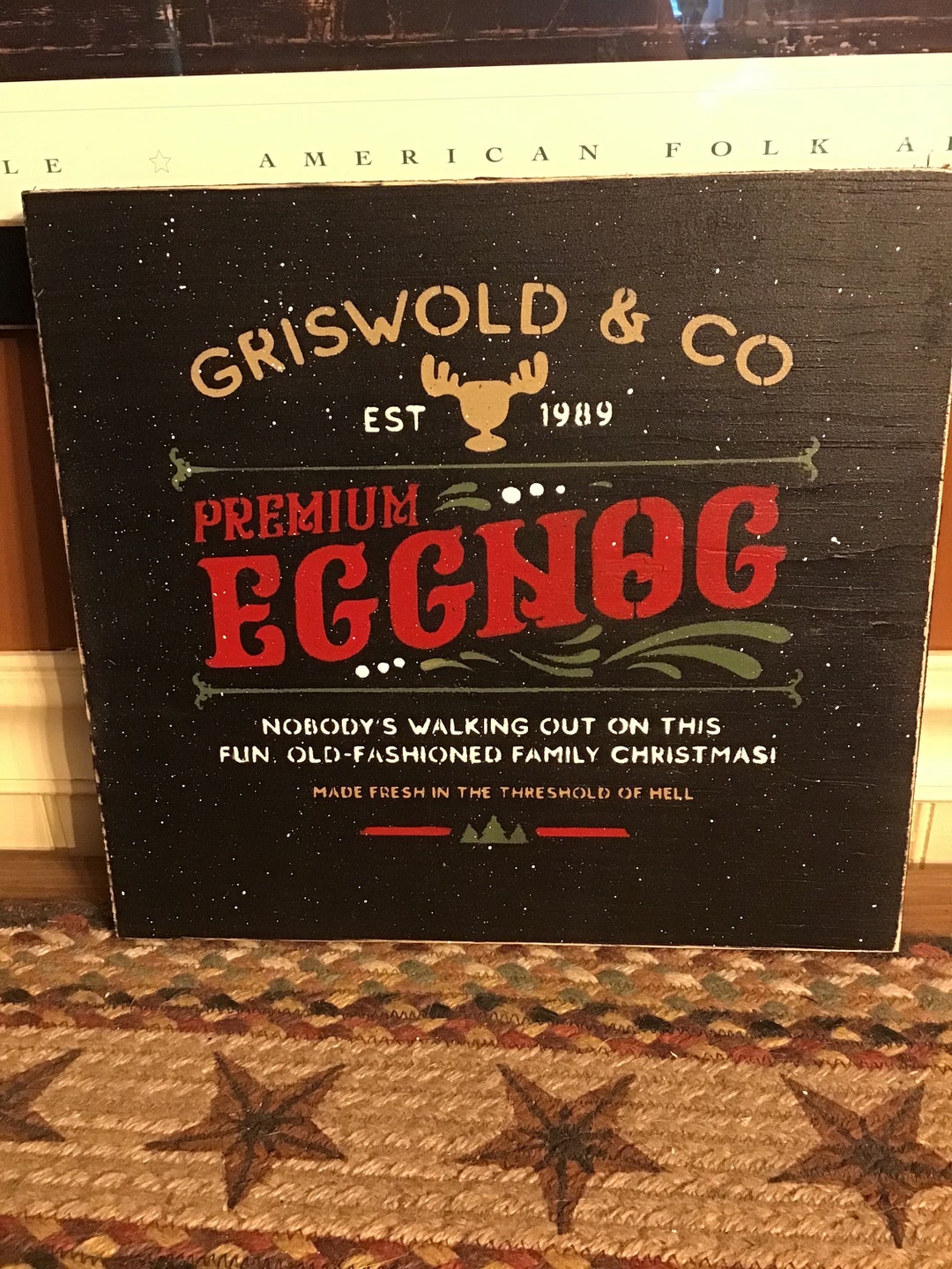 Griswold Eggnog Holiday Christmas Wood Sign 12 X 12 - Etsy