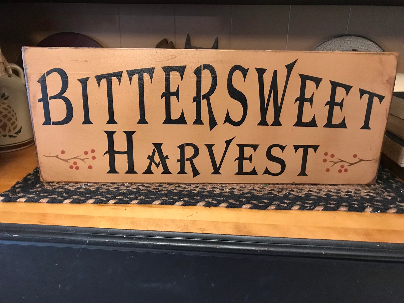 Bittersweet Harvest Fall Wood Sign 10 X 24 - Etsy