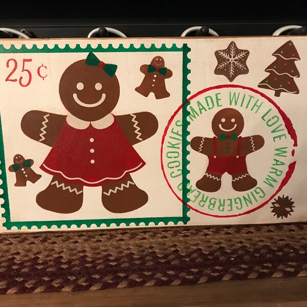 Gingerbread Stamp - Etsy