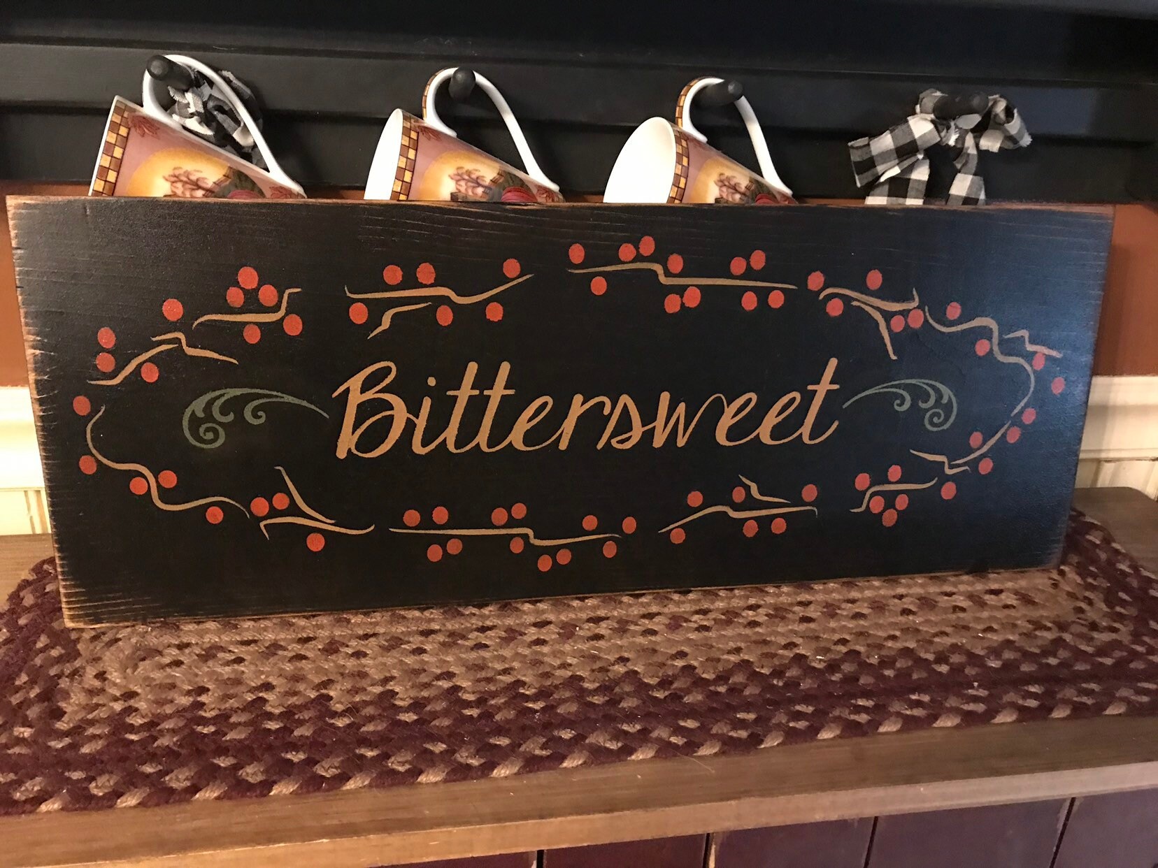 Bittersweet Fall Wood Sign 10 X 24 - Etsy