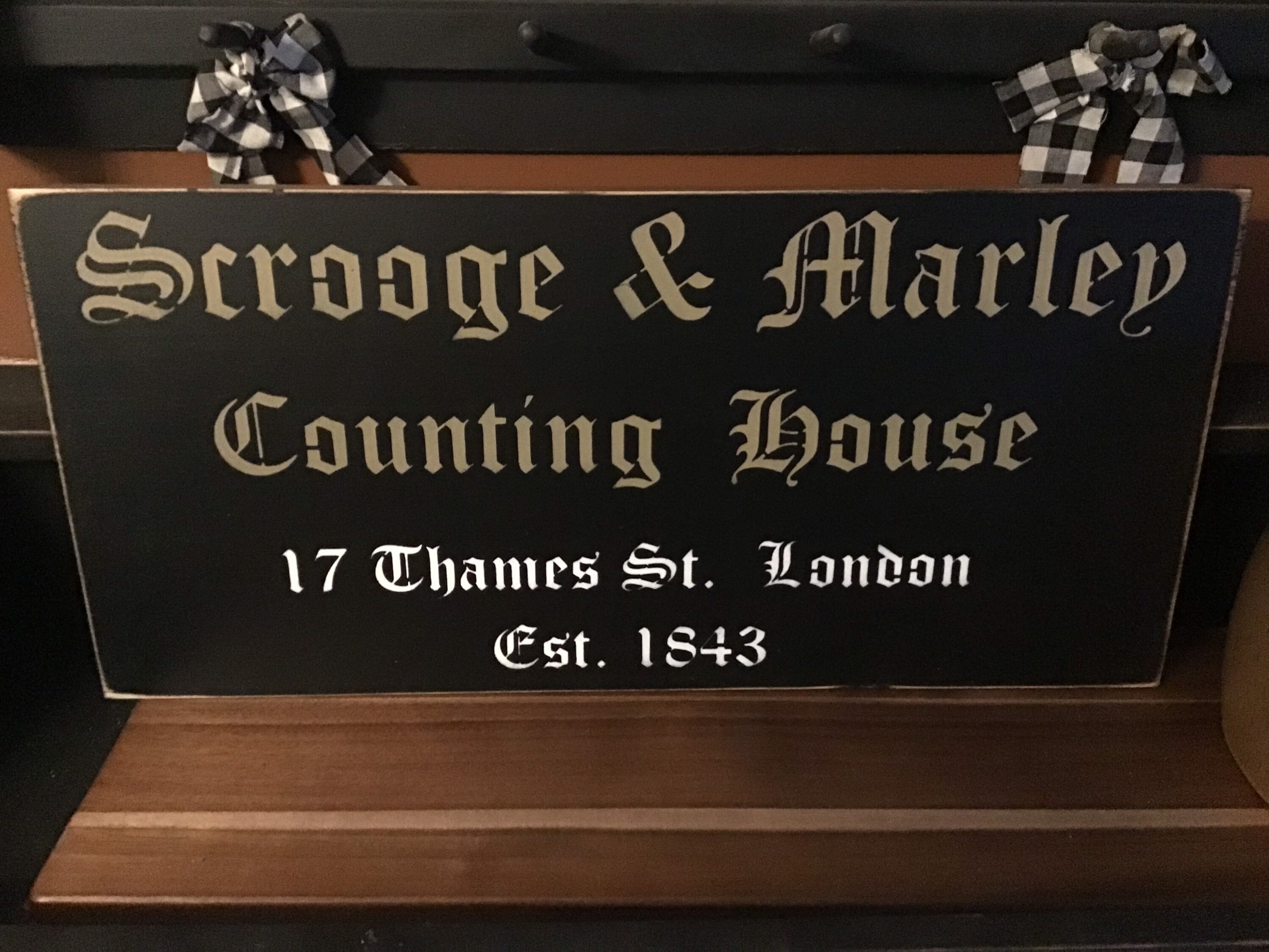 Scrooge and Marley Counting House Christmas Wood Sign 12 X 24 - Etsy