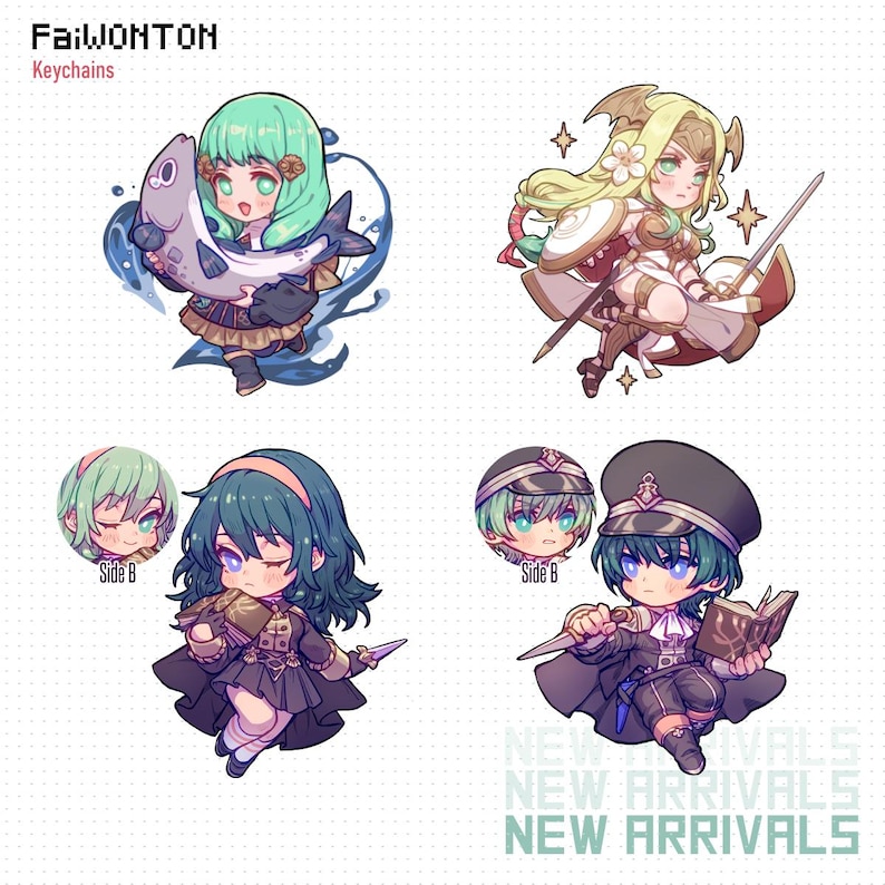 Fire Emblem 3 Houses Assorted Keychains - Etsy