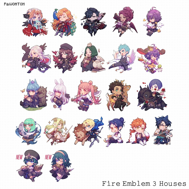 Fire Emblem 3 Houses Assorted Keychains - Etsy