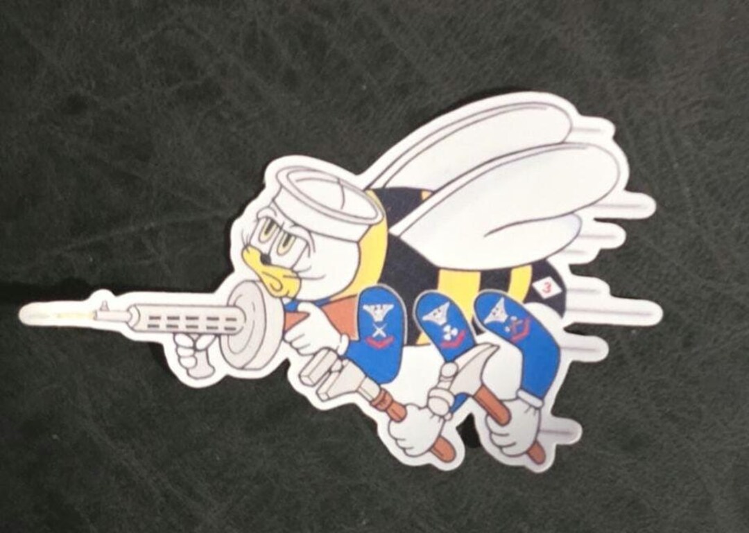 Seabee Sticker Set of Four. Two Facing Left Two Faceing Right. - Etsy
