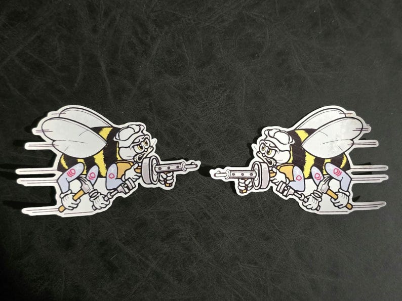 Seabee Sticker Set of Four. Two Facing Left Two Faceing Right. - Etsy