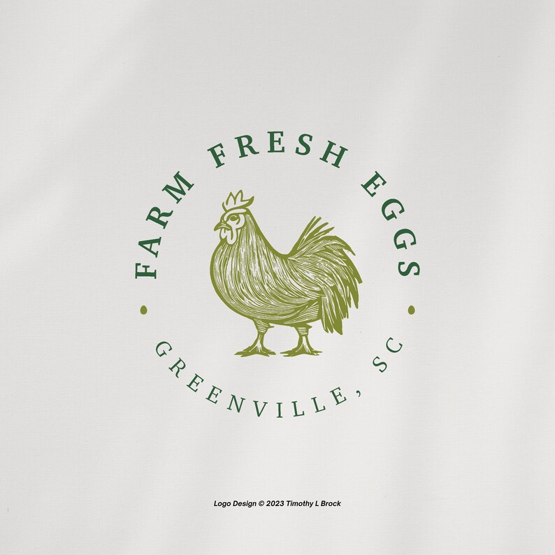 Egg Farm Logo Design - Custom Logo Design - Chicken Farm Branding ...