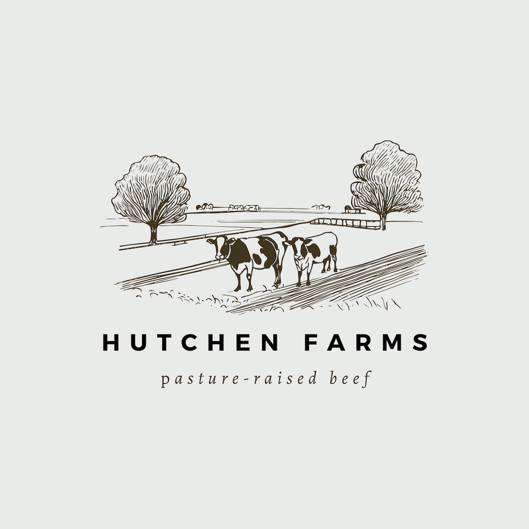 Pasture-raised Beef Farm Logo Design - Custom Farm Logo Design - Cattle ...